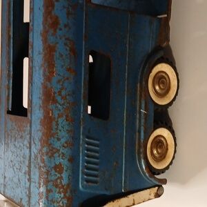 Toys | Vintage Blue Metal Toy Truck 196 | Poshmark